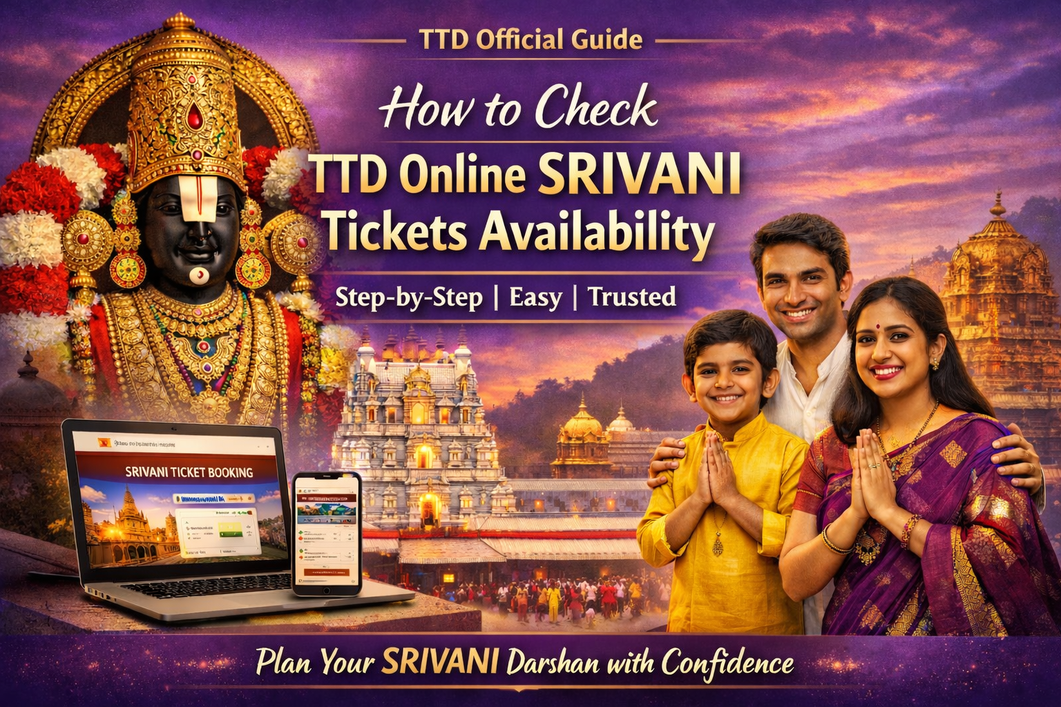 How to Check TTD Online SRIVANI Tickets Availability